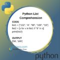Python List Comprehension | Creating Lists From Lists ⋆ IpCisco