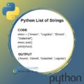 Python List of Strings | String List Methods | String List Examples⋆ IpCisco
