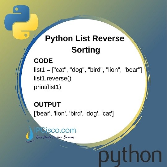 Python List Sort How To Sort Lists Sort Reverse Methods Ipcisco Hot 