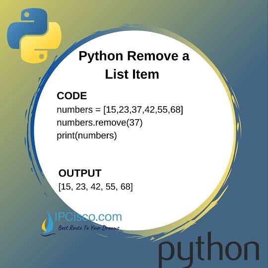 Python List Remove Python Remove Method Remove List Item IpCisco