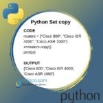 Python Set Methods | Add | Discard | Union | Difference | Copy ⋆ IpCisco