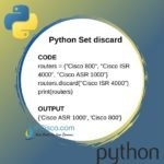 Python Set Methods | Add | Discard | Union | Difference | Copy ⋆ IpCisco