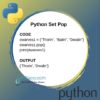 Python Set Remove Methods | Remove | Discard | Pop | Clear ⋆ IpCisco
