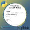 Python String Methods | lower | upper | format | strip | join method⋆ ...
