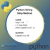 Python String Methods | lower | upper | format | strip | join method⋆ ...