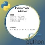 Python Tuple Addition | How Two Add One Tuple To Other?⋆ IpCisco