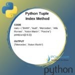 Python Tuple Methods | IPython Index Method | Count Method ⋆ IpCisco