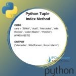 Python Tuple Methods | IPython Index Method | Count Method ⋆ IpCisco