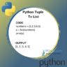 Python Tuple to List | How to Convert Python Tuple To Python List⋆ IpCisco