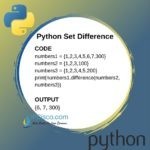 Python Set Difference | How To Find Uncommon Items of Sets? ⋆ IpCisco