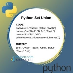 Python Set Union | How To Use Python Union Method? ⋆ IpCisco