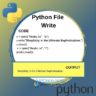Python File Write | How to Write a File | FREE Python⋆ IpCisco