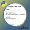 Python User Input | User Input in Python ⋆ IpCisco