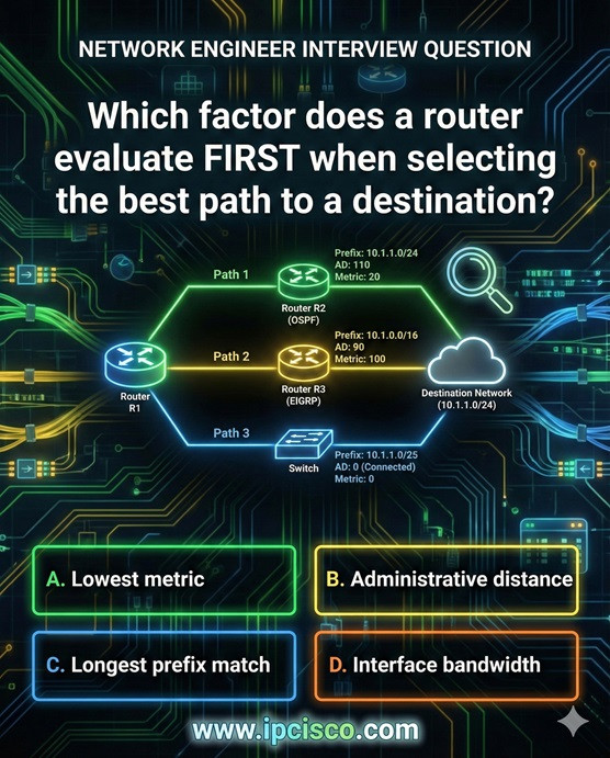 How Does A Router Determine The Best Path? ⋆ IpCisco