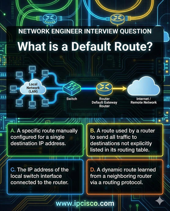 What is a Default Route? ⋆ | How to Configure Default Route?
