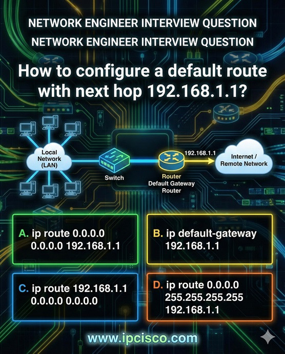 What is a Default Route? ⋆ | How to Configure Default Route?